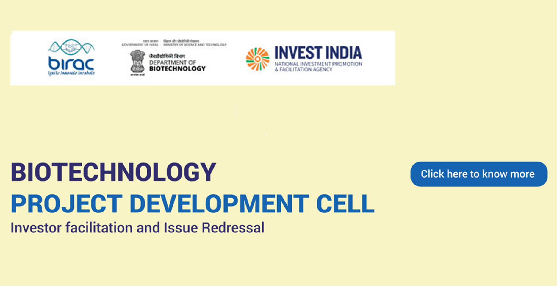 Birac Logo Biotechnology Industry Research Assistance Council (BIRAC)